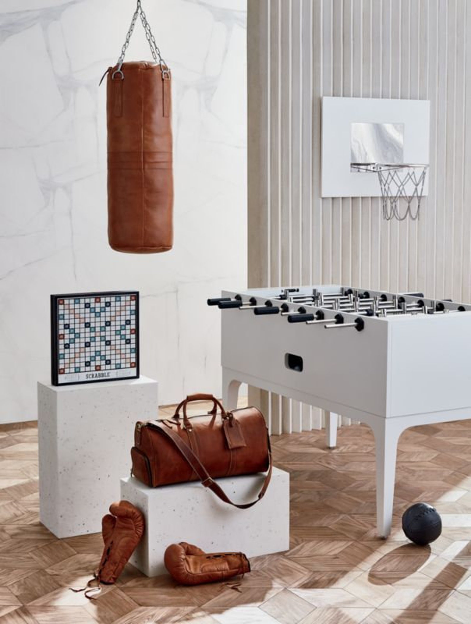 Ultimate Deluxe Tan Vintage Leather Punching Bag, Training Boxing Bag ...