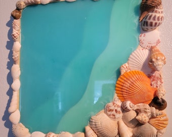 Seashell Art, 3D Resin Wall Art, 3D Beach Themed Wall Art, 3D Seashell ...