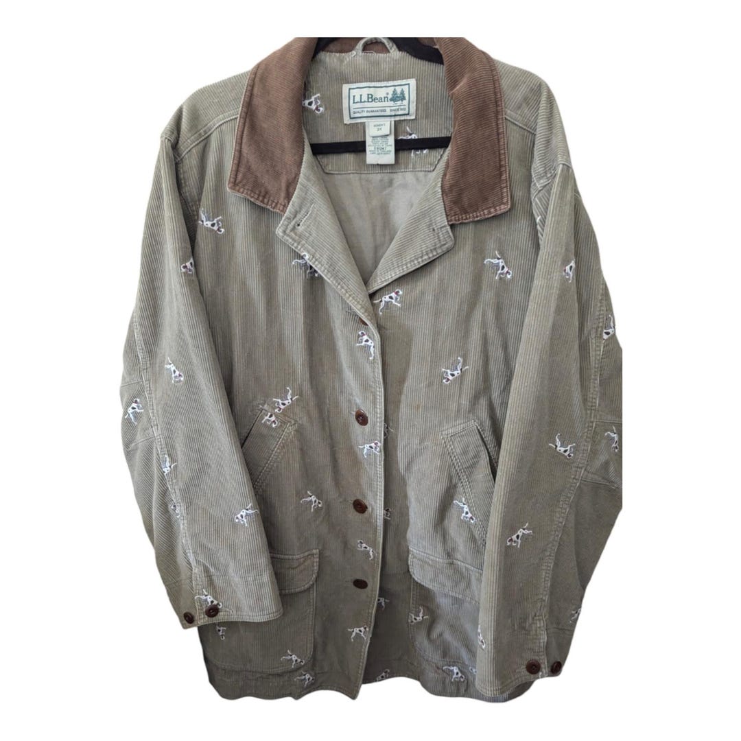 VTG LL Bean Women's Original Barn Field Coat Chore Jacket Cotton Lined ...