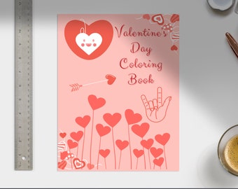 Valentine's Bliss: Romantic Coloring Book for Adults, Digital Download ...