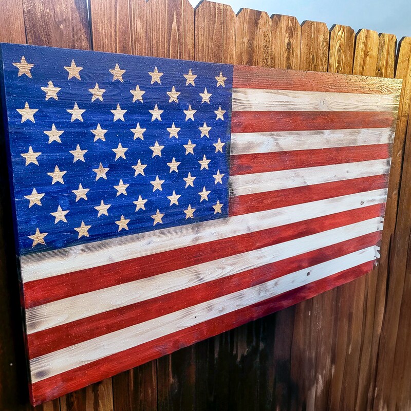 Wood American Flag - Etsy