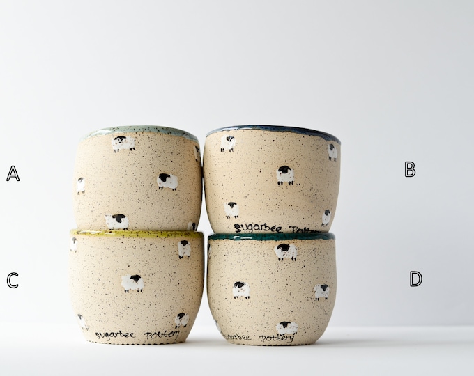 Little Sheep Cups | Handmade Pottery - Etsy