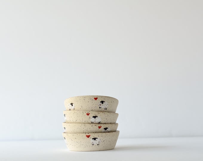 Little Sheep Dishes - 3 Inches Diameter - Etsy