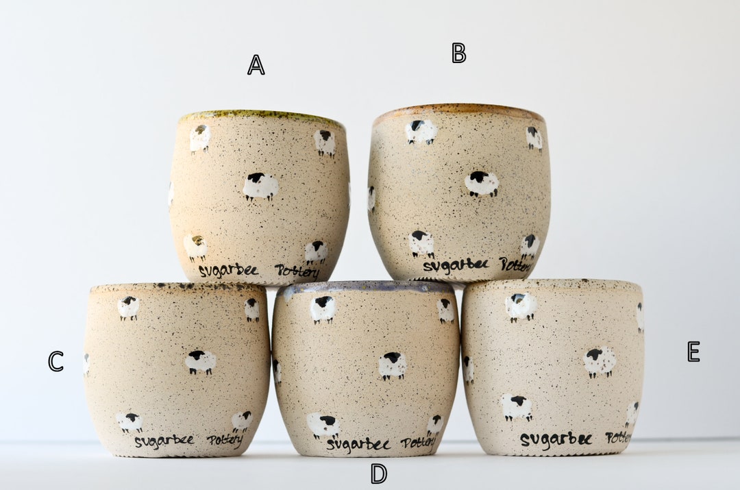 Little Sheep Cups Handmade Pottery - Etsy