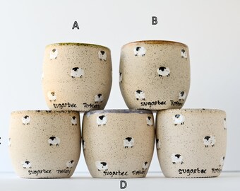 Little Sheep Cups Handmade Pottery - Etsy