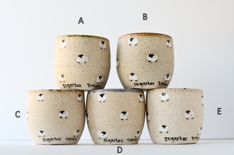 Little Sheep Cups Handmade Pottery - Etsy