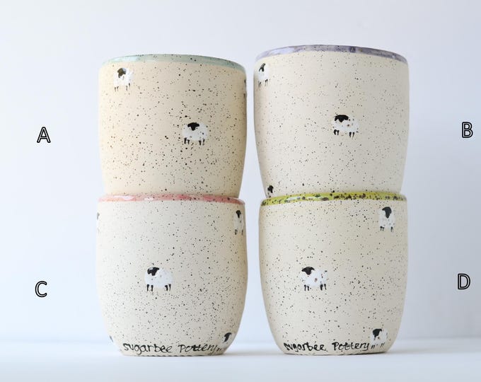 Little Sheep Cups Handmade Pottery - Etsy