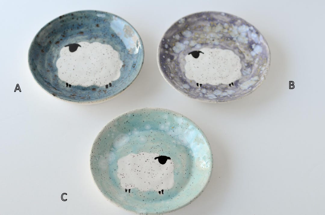 Sheep Plates | Handmade Pottery | Handmade Ceramics - Etsy