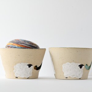 Sheep Yarn Bowl | Handmade Pottery | Gifts for Knitters | Gifts for ...