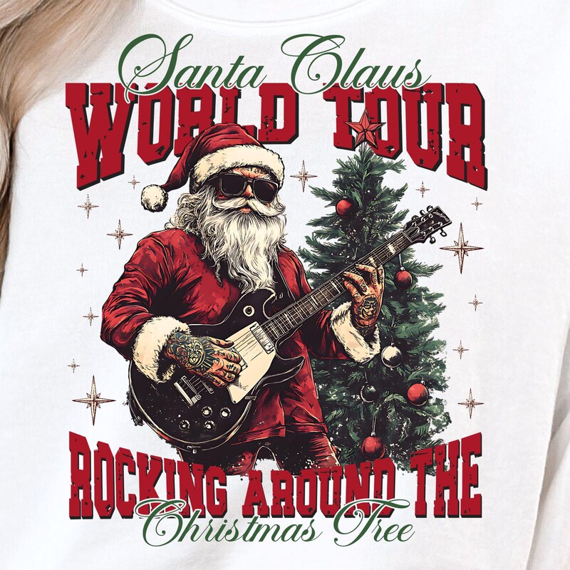 Rock N Roll Xmas Card - Etsy