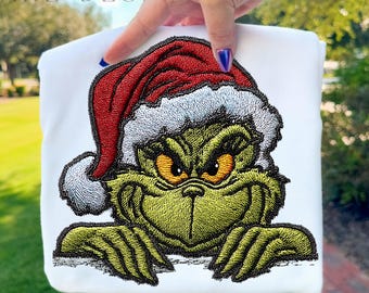 Crochet Yarn Grinch Png, Christmas Design, Cute Grinch Design Png ...