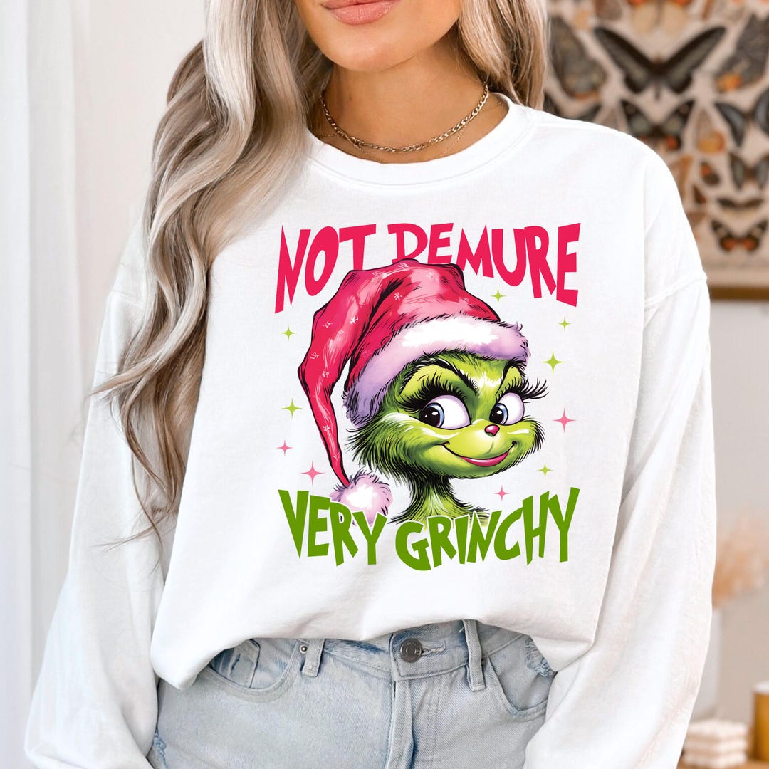 Not Demure Very Sassy PNG, Green Furry Character Sublimation, Cute ...