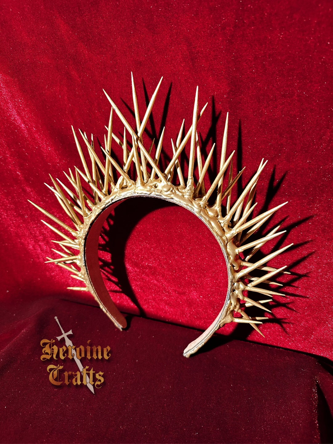 Made to Order Crown of Thorns, Gold Halo Crown, Gold Headpiece, Costume ...