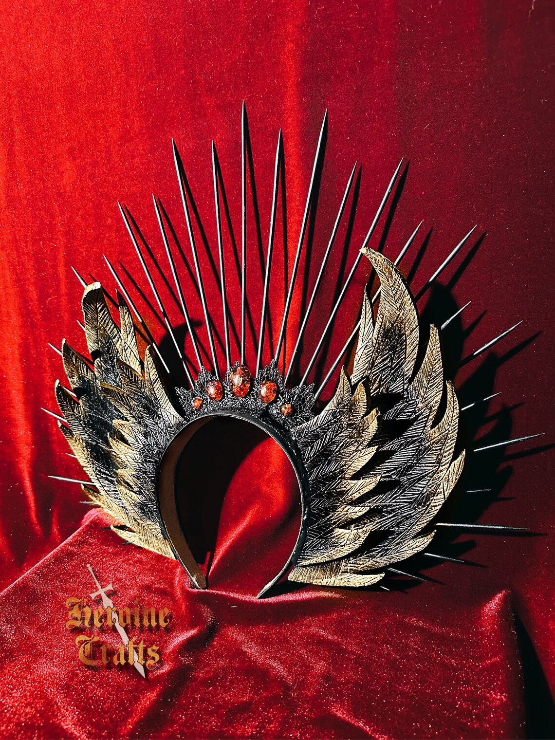 Dark Angel Crown, Halo Crown, Demon Crown, Black Halo Headpiece ...