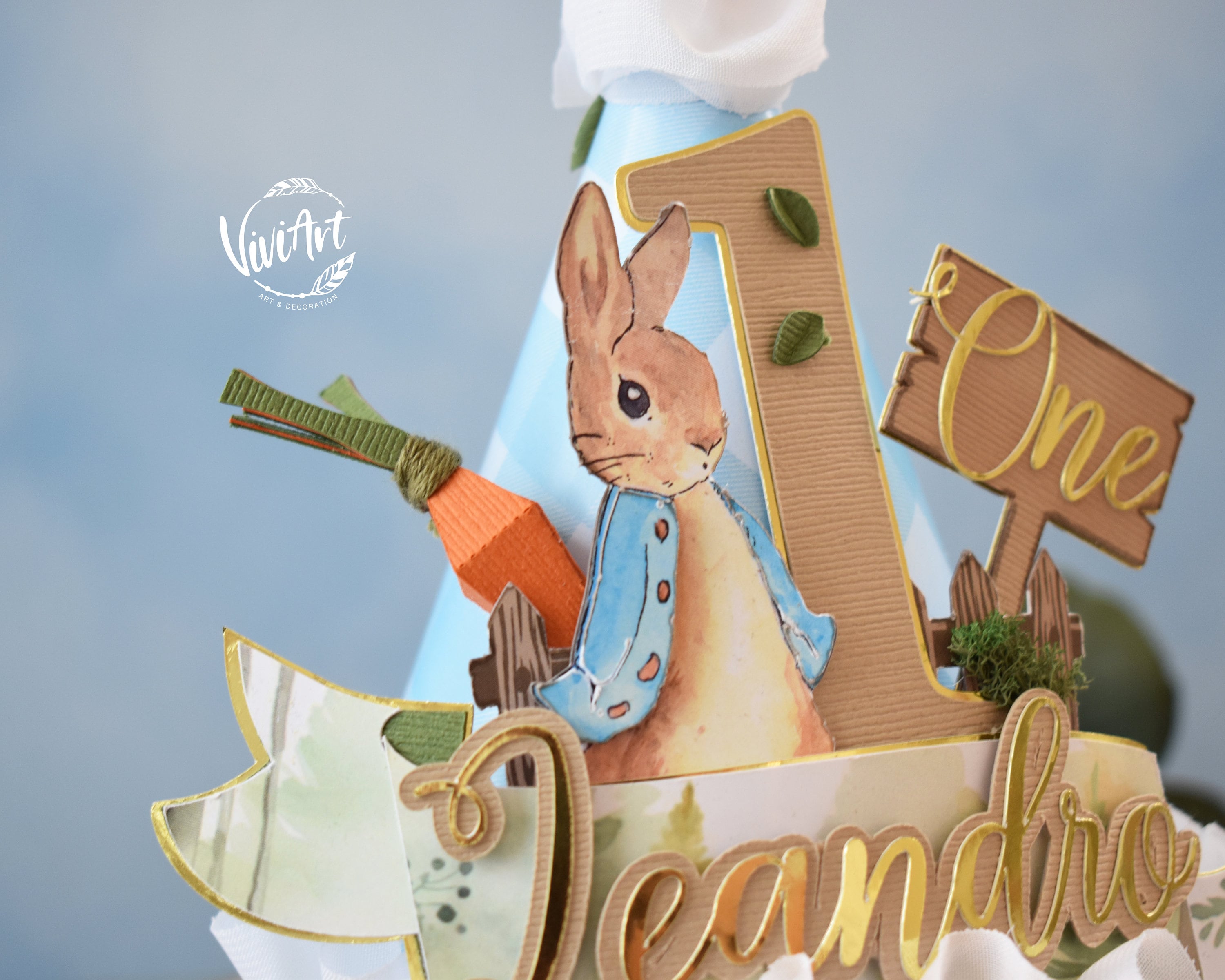 Peter Rabbit Firts Birthday-hat Birthday Party Peter Rabbith Beatrix ...