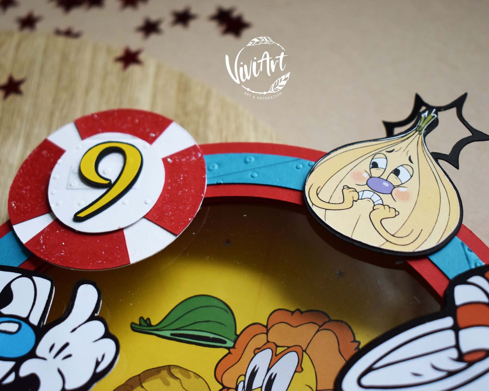 Cake Topper Cuphead, Cupheand Box , Cupheand - Etsy