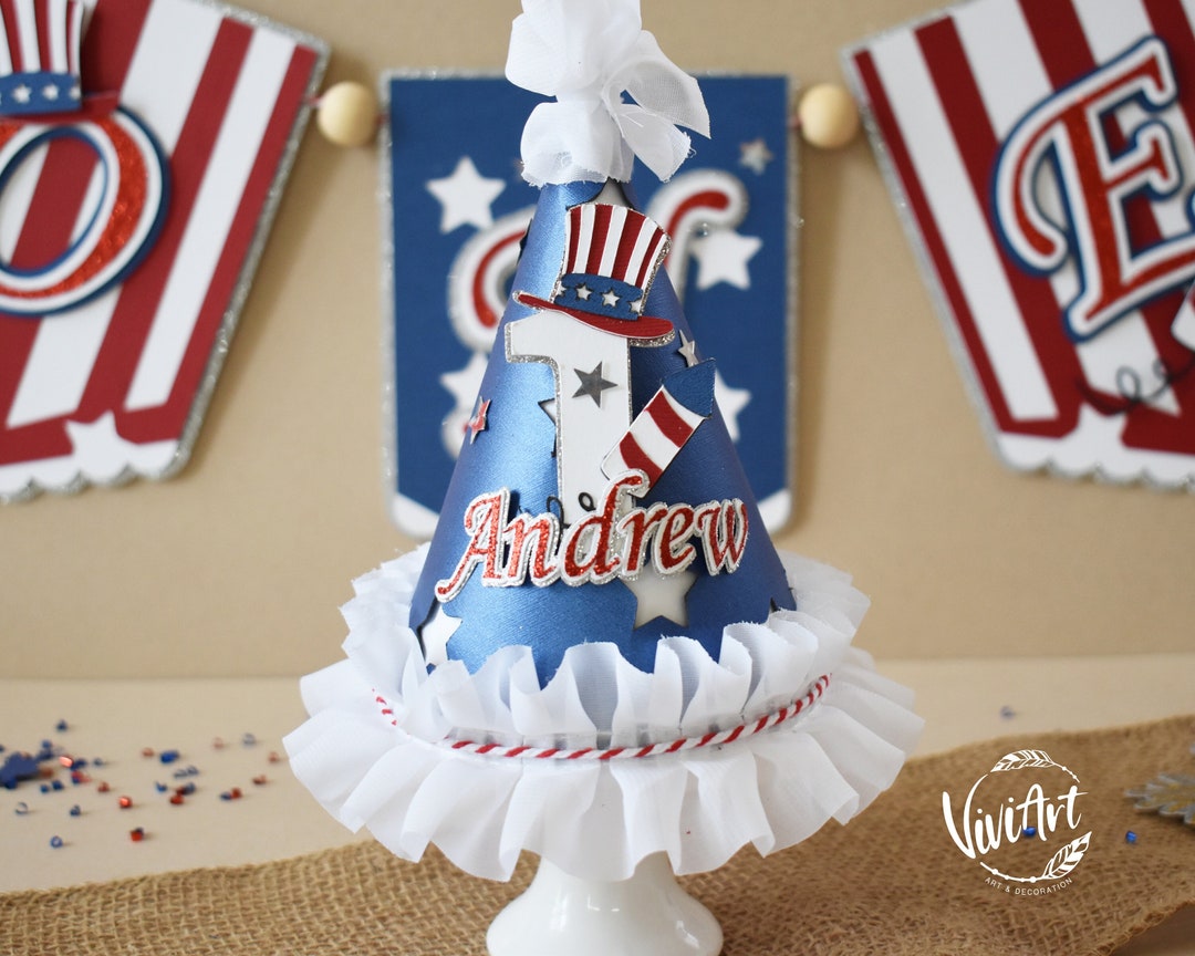 Independence Day Party Hat, 4th of July Birthday Hat,fourth of July ...