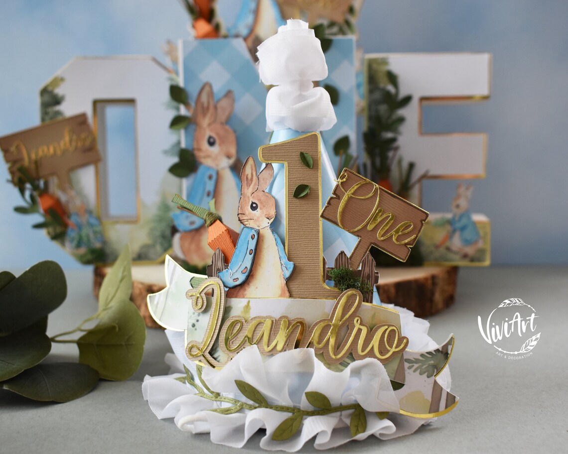 Peter Rabbit Firts Birthday-hat Birthday Party Peter Rabbith Beatrix ...