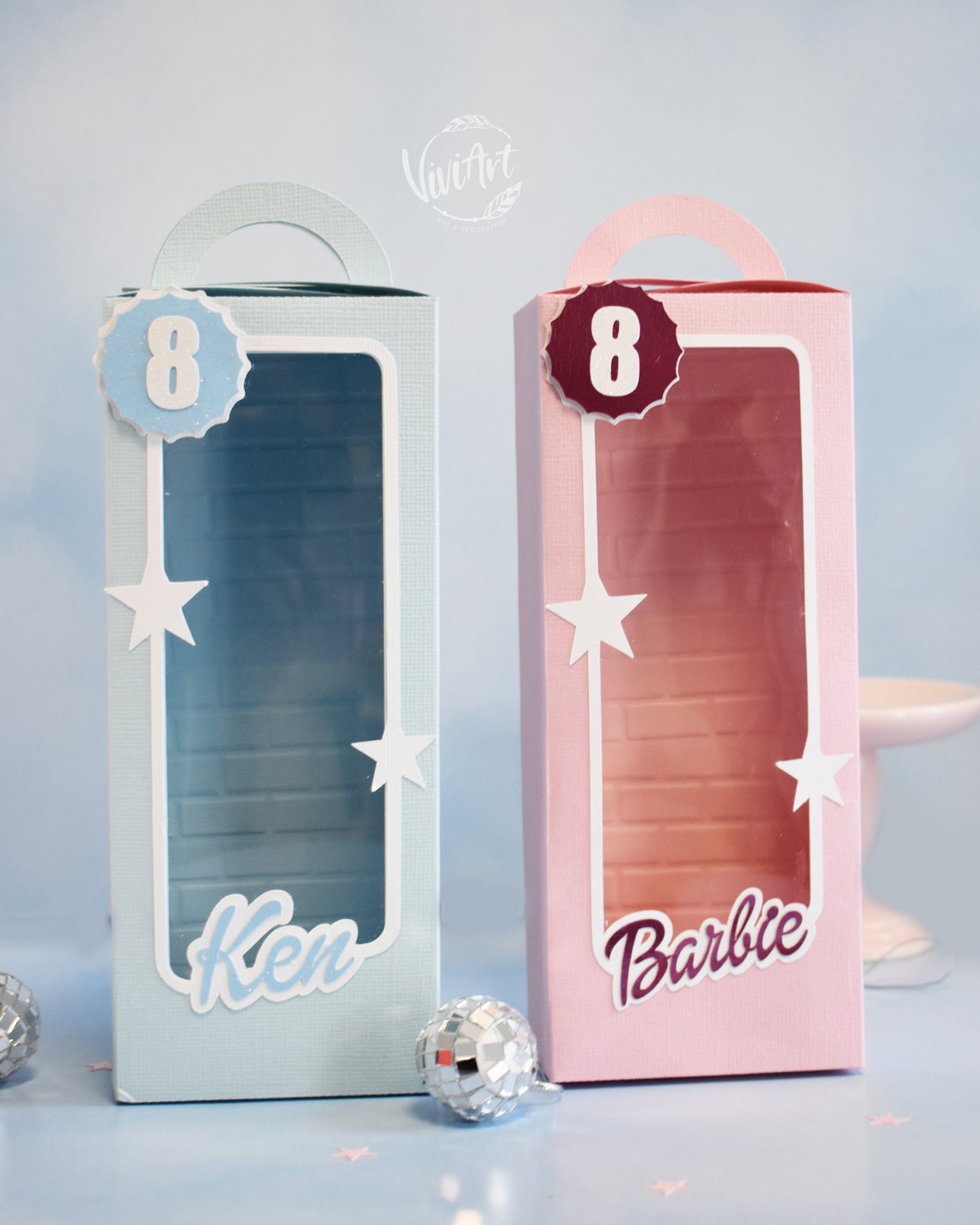 Doll Cake Topper Shaker With Light. Girl Birthday Cake Topper. Lights ...