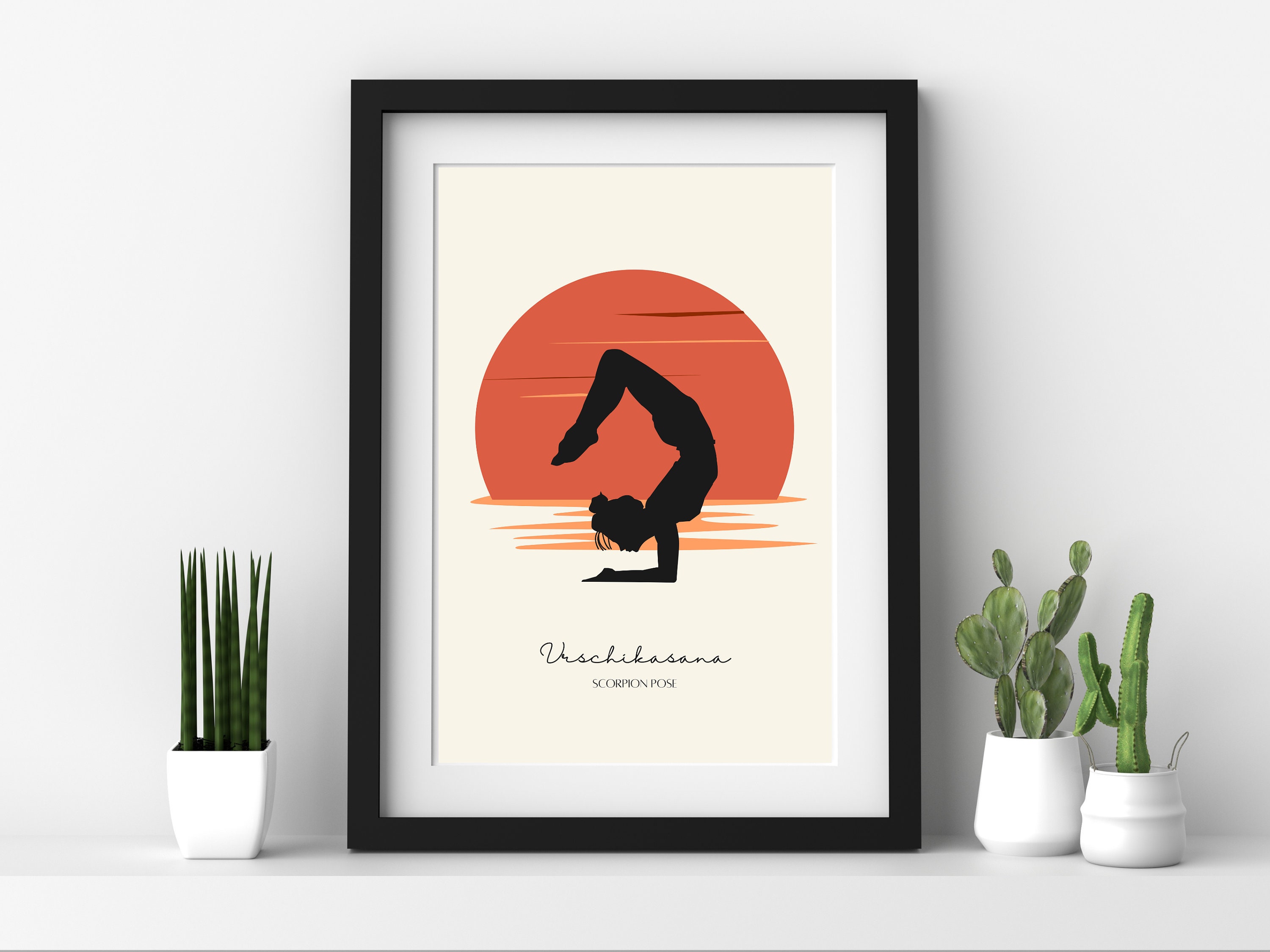 Scorpion Cheer Pose Sunset