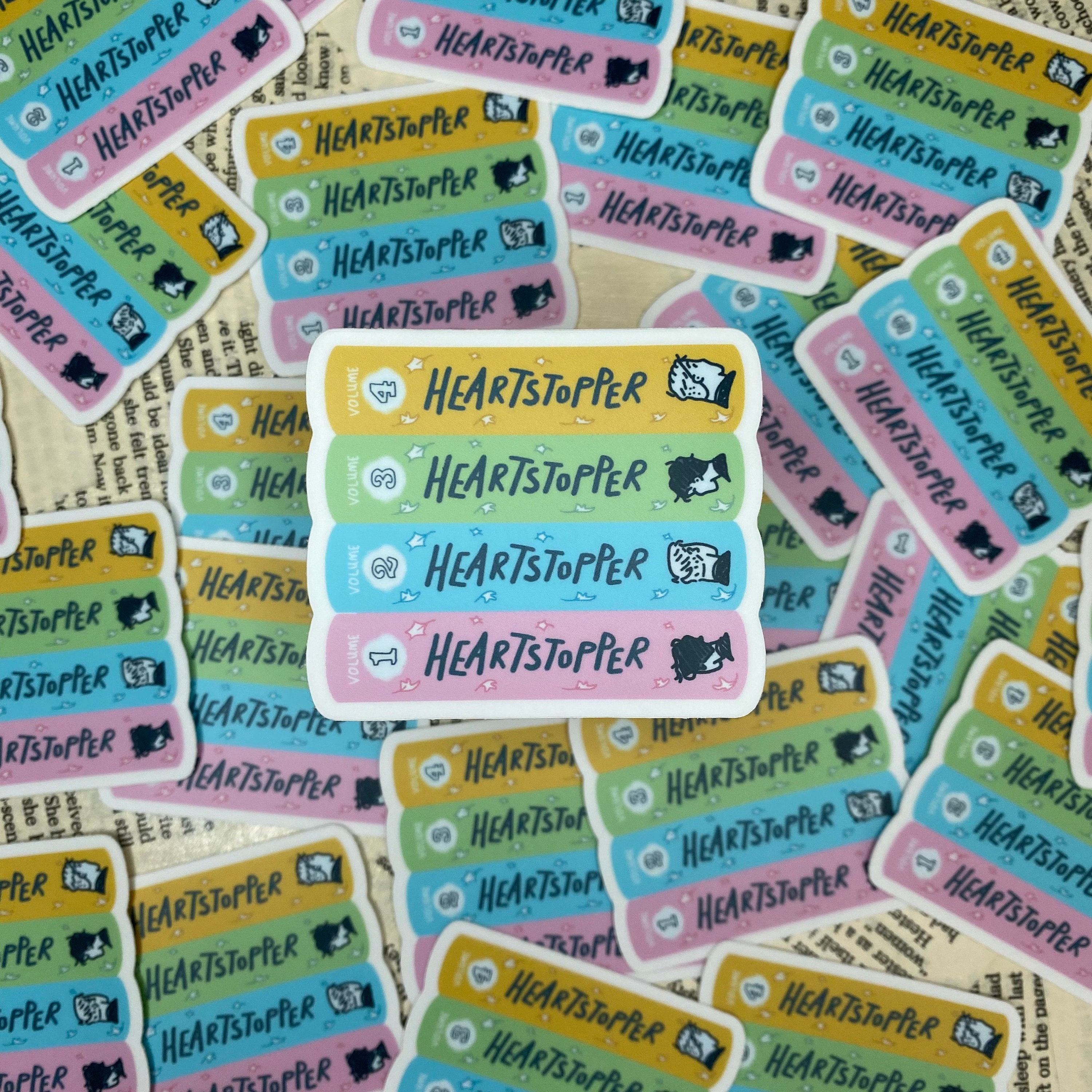 Heartstopper Book Stack Sticker - Alice Oseman - Etsy