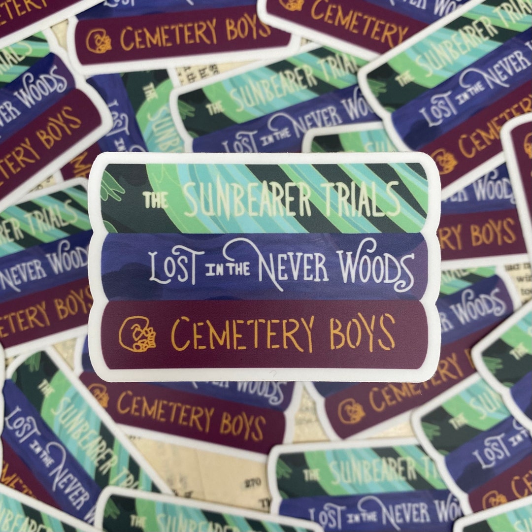 Aiden Thomas Book Stack Sticker - the Sunbearer Trials - Lost in the ...