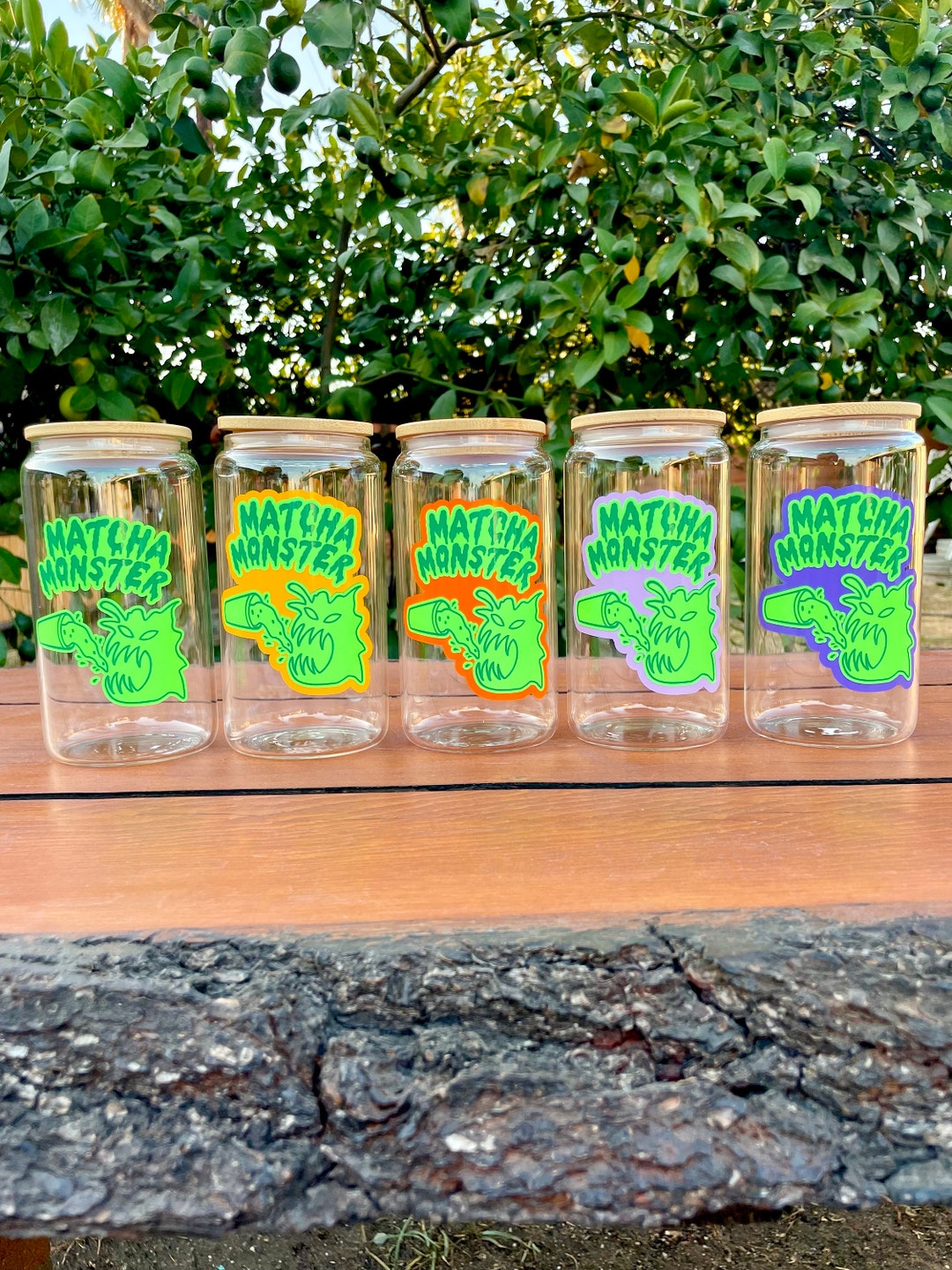 Matcha Monster | Beer Glass Can Cup Tumbler | Horror | Spooky Design ...