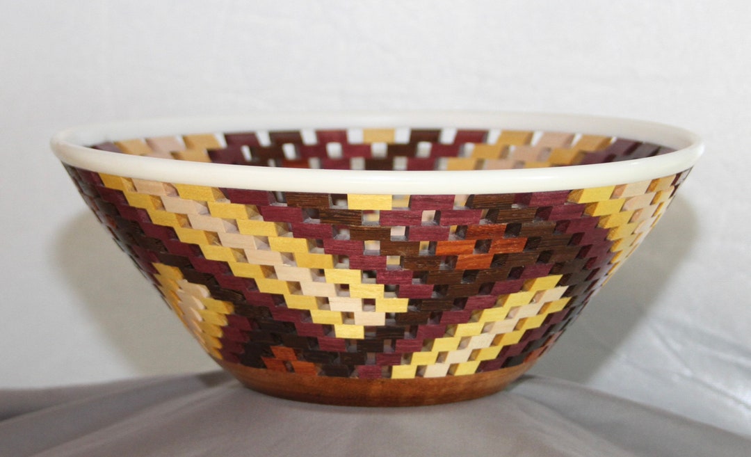 Open Segmented Wood Bowl - Etsy