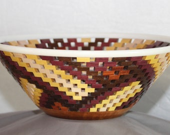 Open Segmented Wood Turned Bowl - Etsy