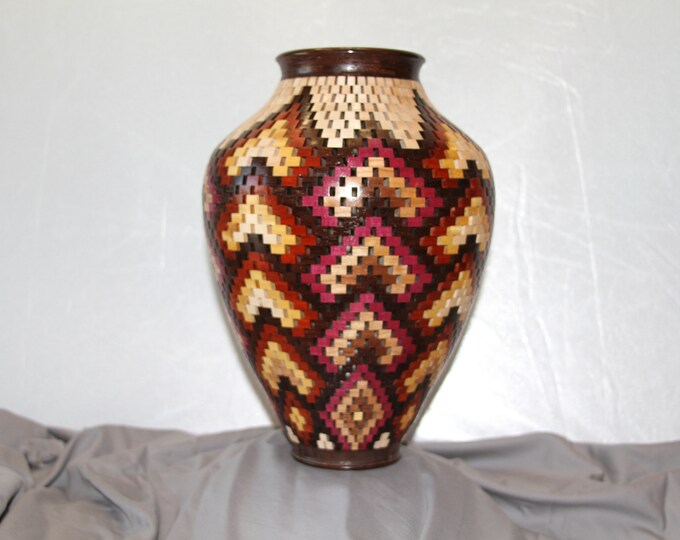 Segmented Wood Vase - Etsy