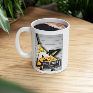 Bill Cipher Gravity Falls Mugshot Mug, Gift for Gravity Falls Fan - Etsy