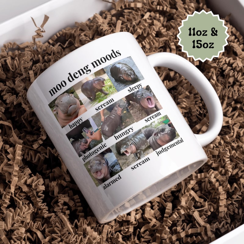 Moo Deng Plush - Etsy