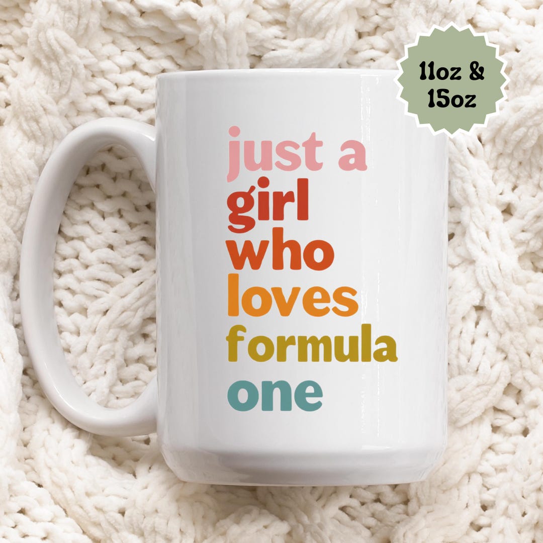 Formula One Fan Mug, F1, Lando Norris, Max Verstappen, Daniel Ricciardo ...