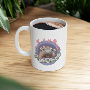 Moo Deng Mug, Moo Deng Hippo, Moodeng Hippo, ,moo Deng Fan, Moo Deng ...