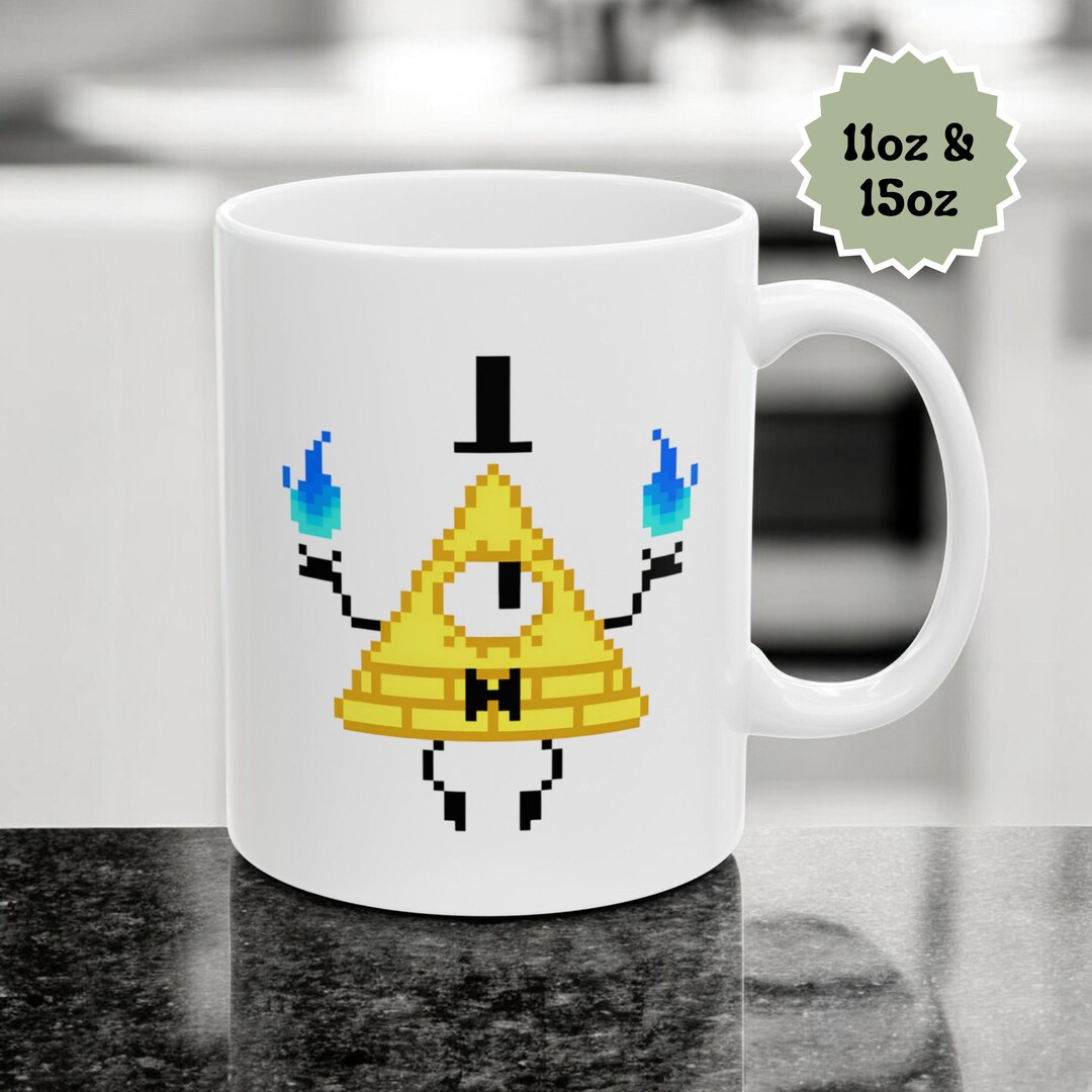 Bill Cipher Gravity Falls Pixel Mugs, Gift for Gravity Falls Fan - Etsy UK