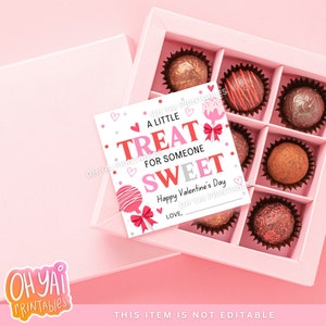 Printable Valentines Day Tag, Valentine Treats Tag, Valentine Favor Tag ...