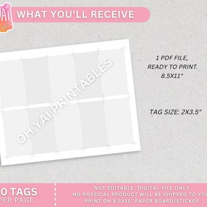 4th of July Tag, Happy 4th of July Gift Tag, Printable 4th of July Tag ...