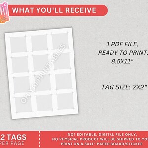 Printable Christmas Tag, Let It Snow Tag, Winter Christmas Tag ...