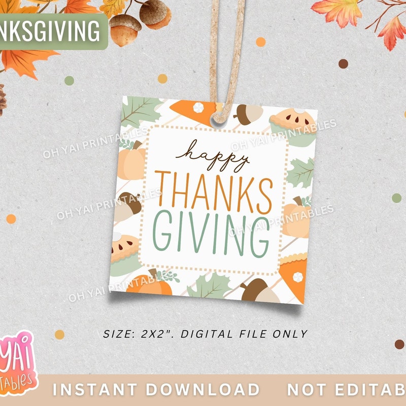 Thanksgiving Tags - Etsy
