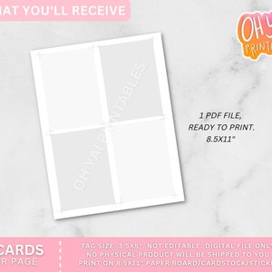 Printable Mother's Day Cookie Card, Sugar Cookie Card Backing ...