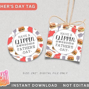 Father's Day Tag, Printable Father's Day Tag, Father's Day Gift Tag ...