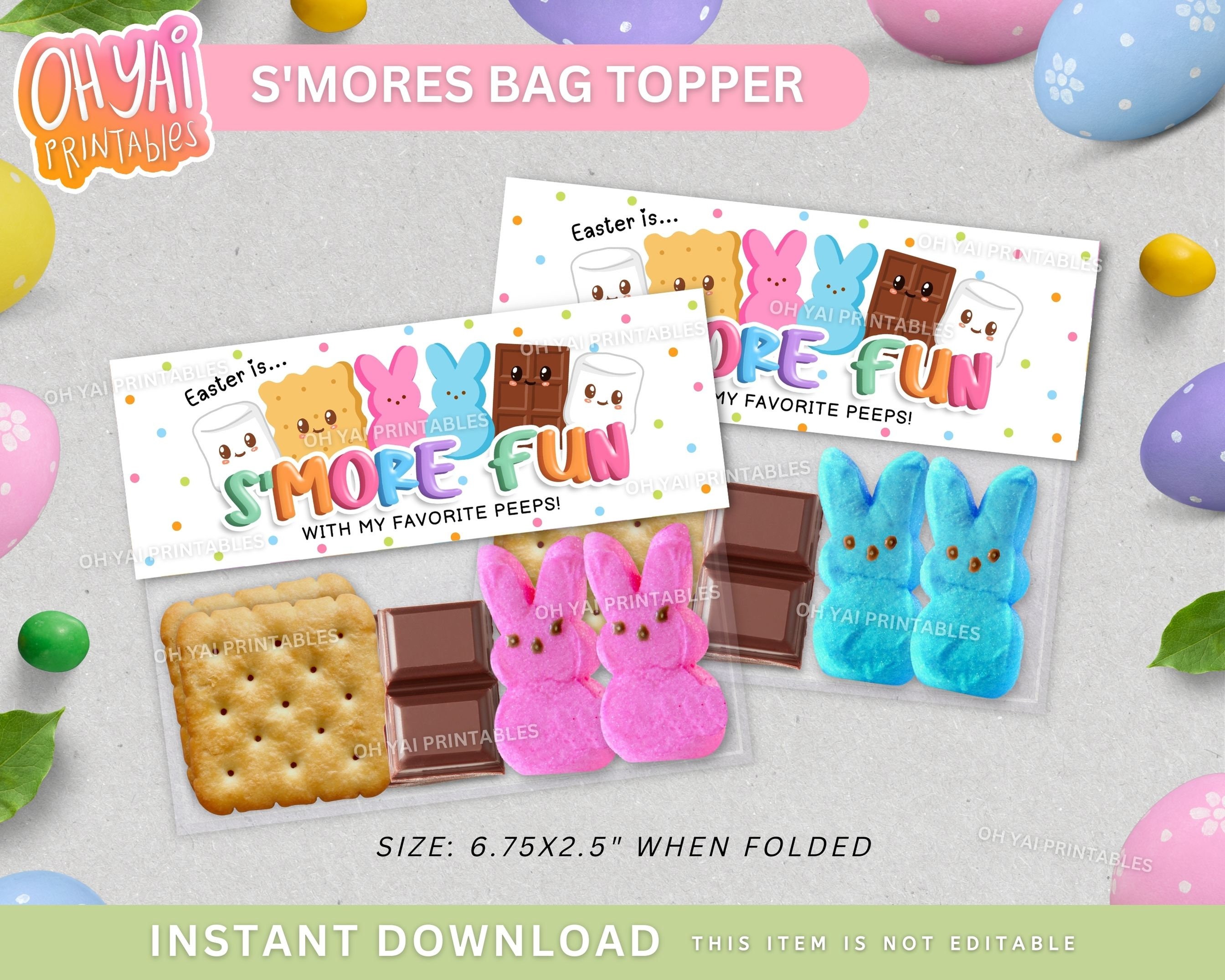 Easter S'mores Bag Topper 6.75x2.5 S'mores - Etsy