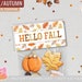 Fall Topper Fall Cookie Bag Topper 4x2 Bag Topper Printable - Etsy