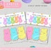 Easter Treat Bag Topper, 5.5x2.5 , Treats for My Peeps Bag Topper ...