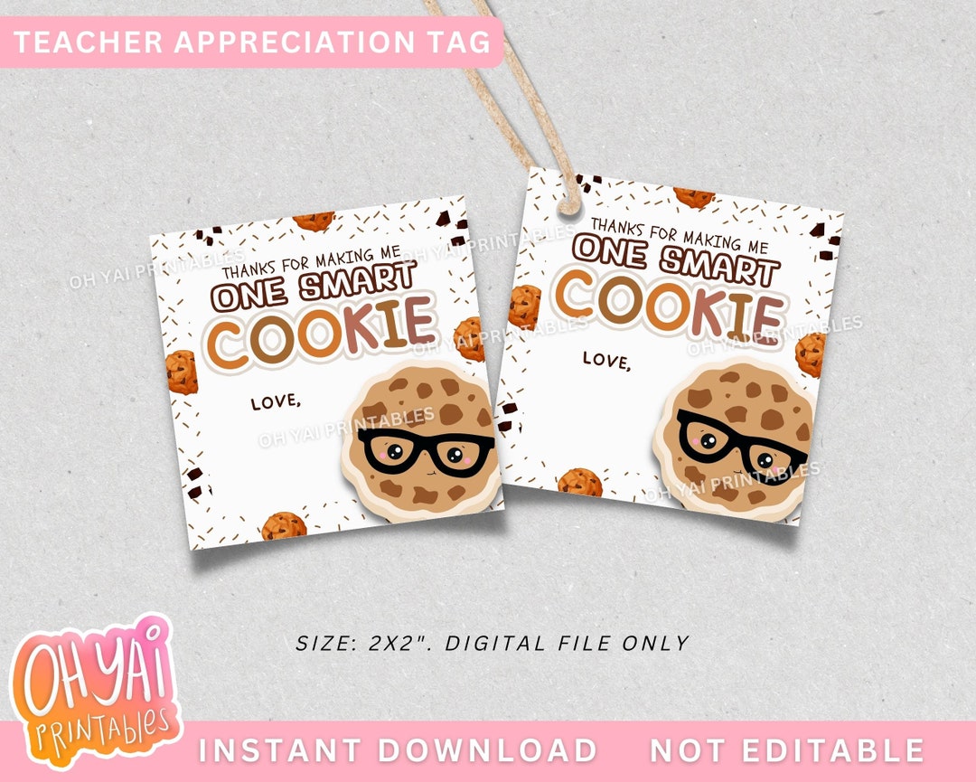 Teacher Appreciation Tag, Printable Teacher Appreciation Tag, Teacher ...