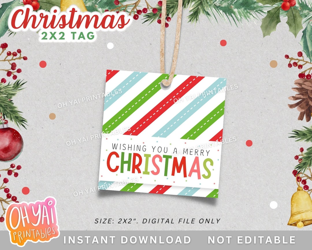 Printable Christmas Tag Christmas Cookie Tag Christmas Gift - Etsy