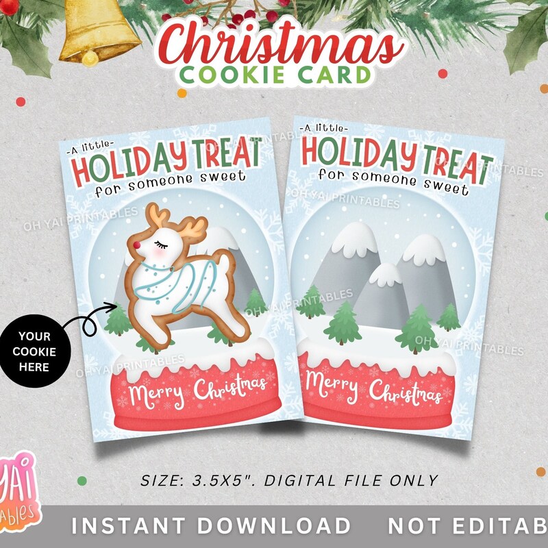Christmas Cookie Card - Etsy