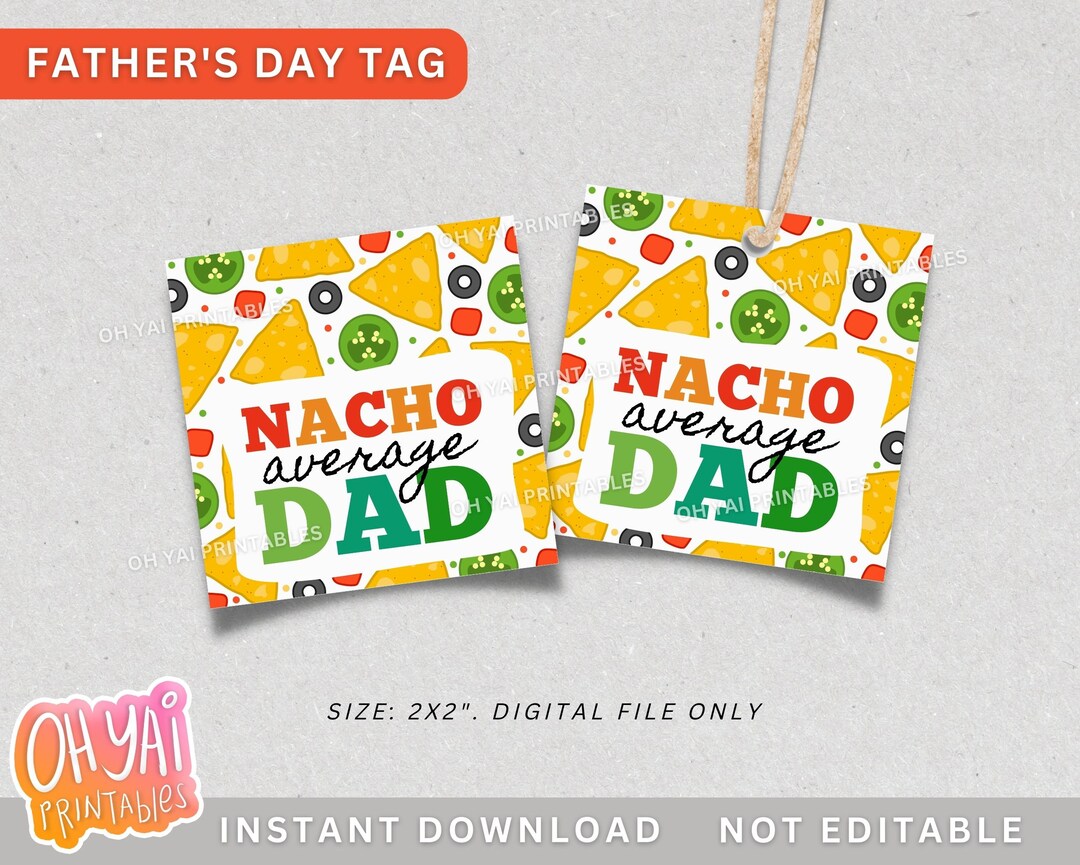 Father's Day Tag, Printable Father's Day Tag, Father's Day Gift Tag ...