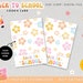 Groovy Cookie Card Back to School Cookie Card Printable - Etsy