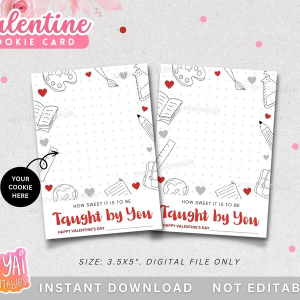 Teacher Valentine Template - Etsy